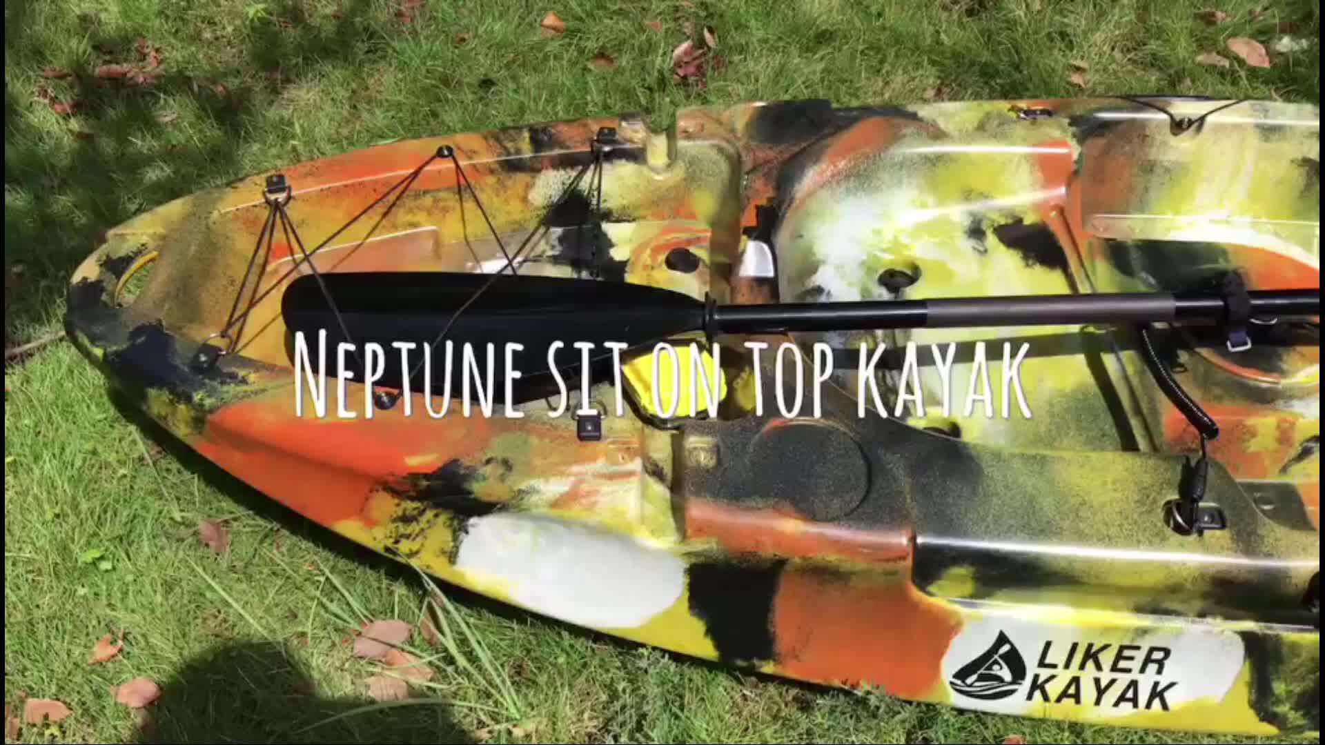 Single Sit On Top Fishing Kayak With High Seat,Rail For Fish Tackles ...