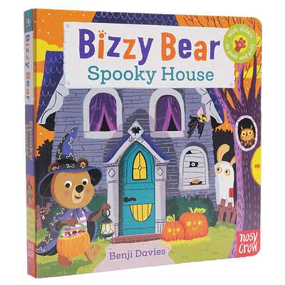 Bizzy Bear 小熊很忙系列 Spooky House 万圣节主题 英文原版纸板机关操作书游戏书 忙碌的小熊0-3-6岁儿童英语启蒙 Benji Da