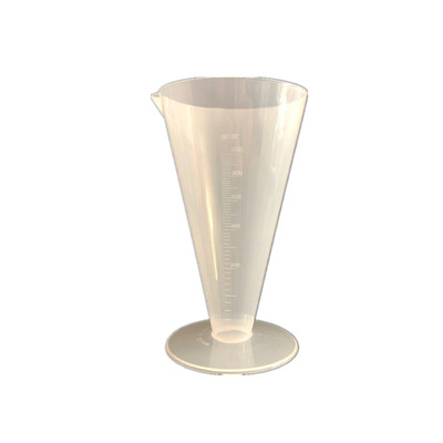 PP塑料三角锥形毫升杯溶量杯25ml 50ml 100ml 250ml 500ml 1000ml