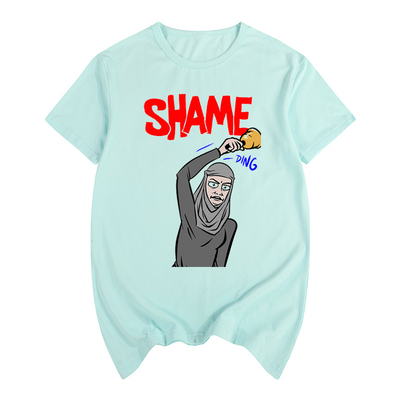 权利的游戏Shame修女 Game of Thrones瑟曦恶搞笑男女短袖T恤