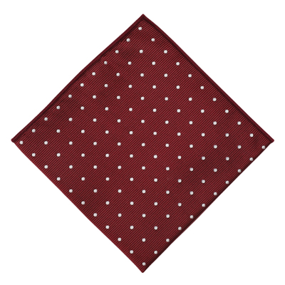 男士西装口袋小方巾圆点酒红胸兜