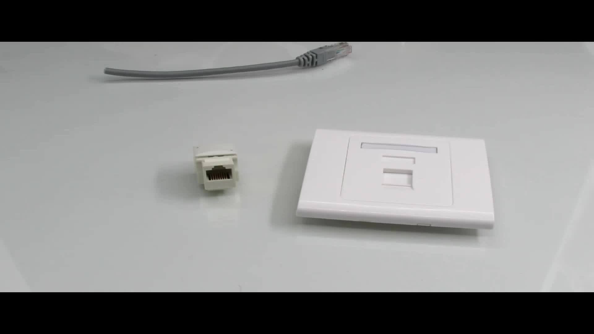 Rj45 Cat6 Connector Amp Model Female 90 Degree Utp/ftp Keystone Jack ...