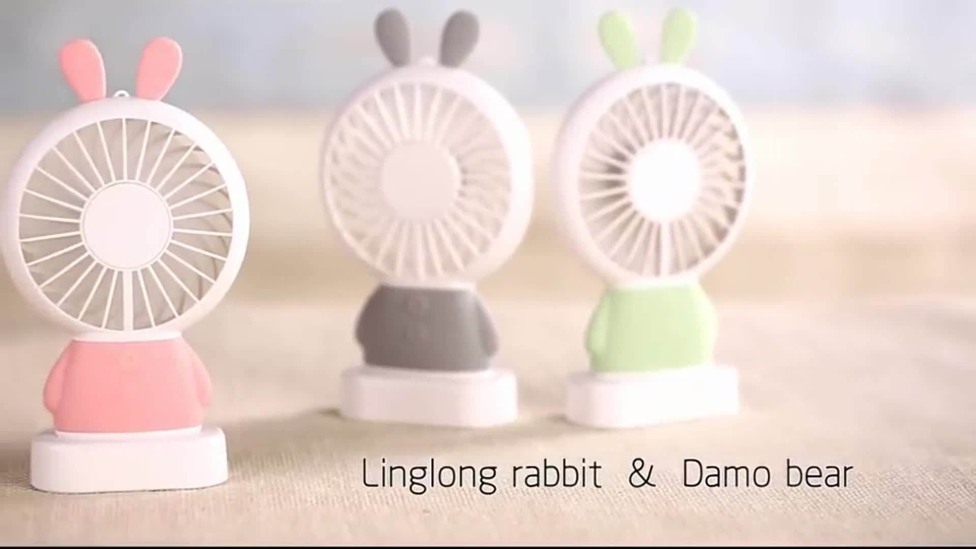 High Quality Fashion Rabbit Design High Speed Hand Fan Handheld Mini ...