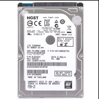 HGST/日立 HTS721010A9E630日立1TB7200转笔记本硬盘32M缓存机械