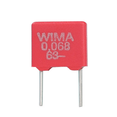 德国威马电容 WIMA 0.068uF 63V MKS2系列 68nF 684薄膜无极电容