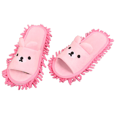 卡通四季新款小熊可拆洗擦地拖鞋