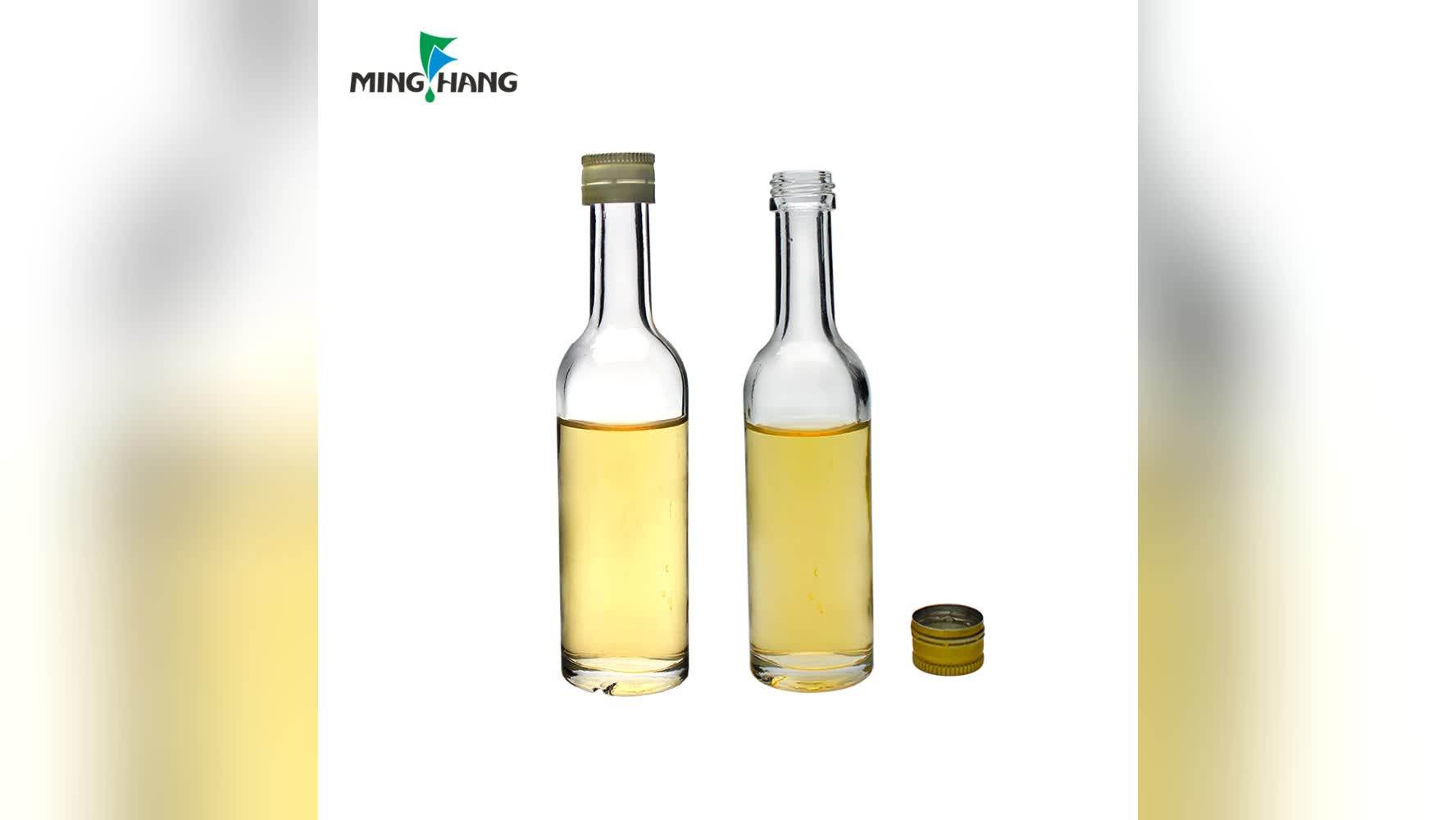 High Quality Clear Long Neck Custom 50ml Glass Mini Liquor Beer Bottle ...