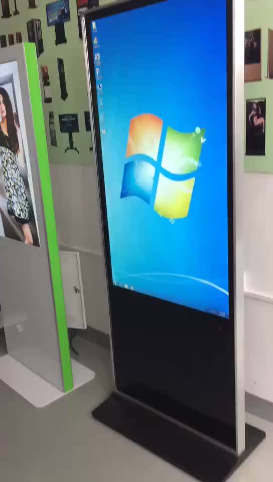 32 Inch Freestanding Double Side Totem Monitor Dual Screens For Indoor ...