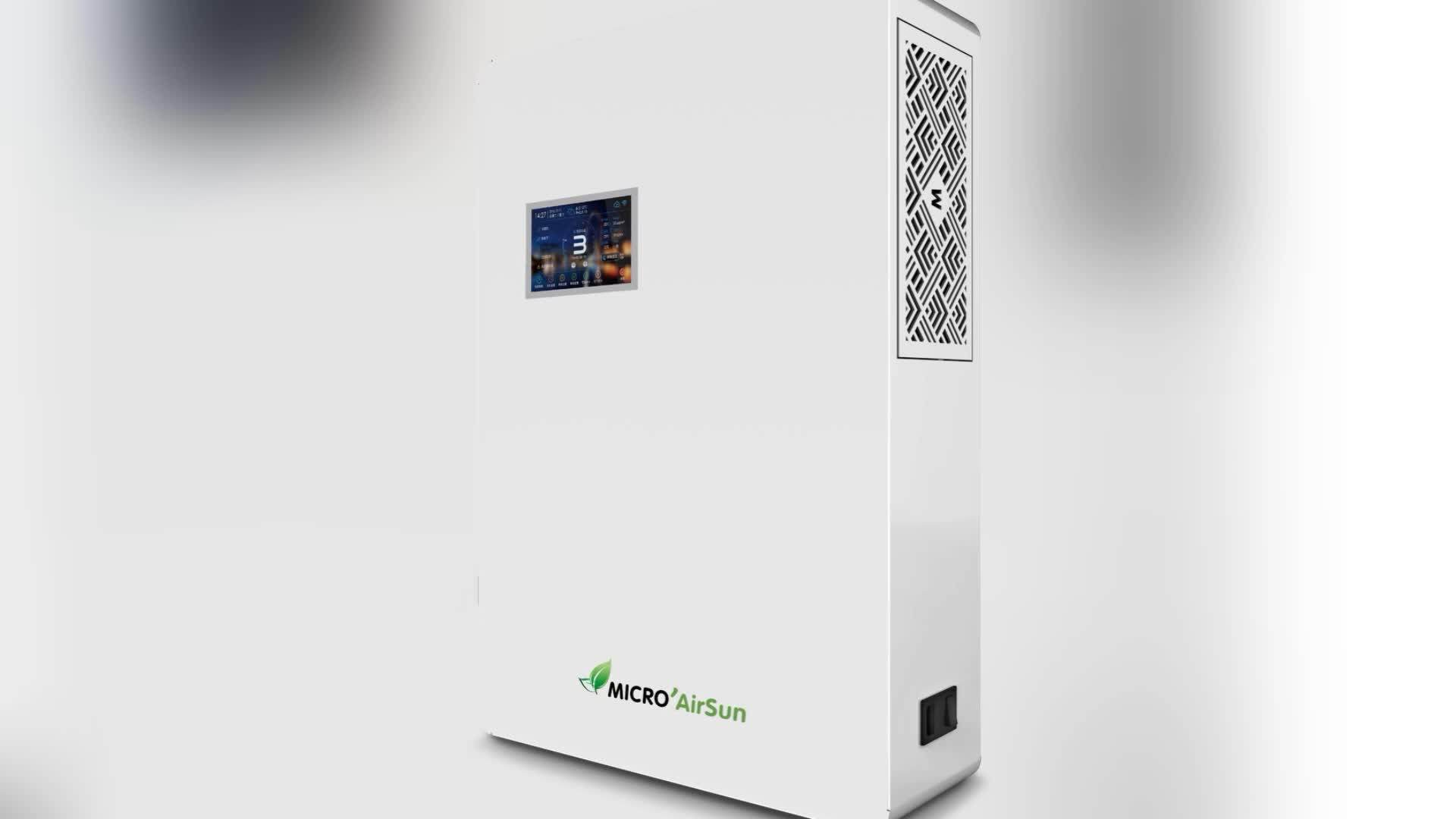 Wall Mounted Ventilation Filter System Home Energy Recovery Ventilator ...