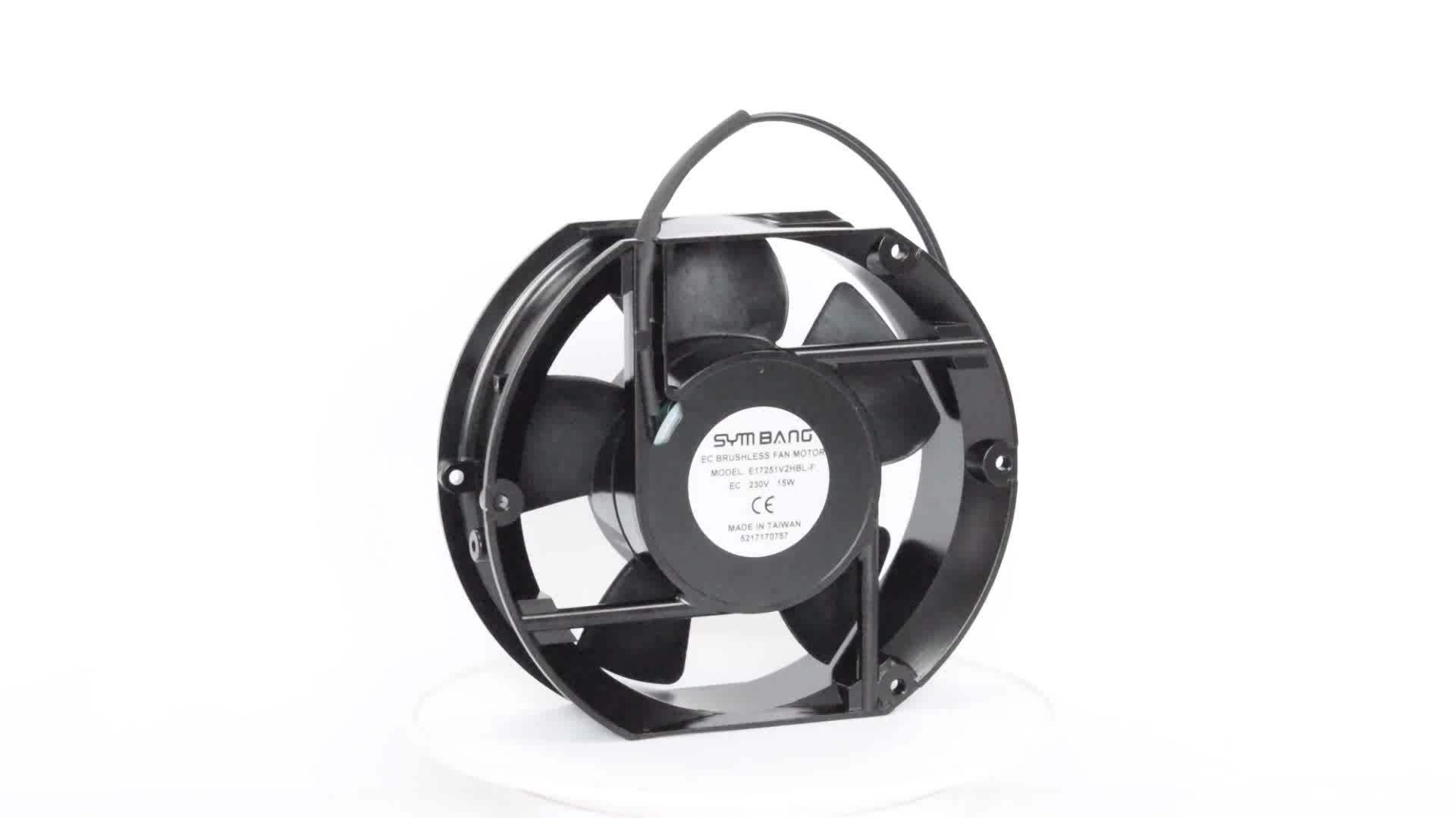 E17251-f Ip68 172x151x51mm Ec Waterproof Cooling Fan Axial Fan - Buy ...