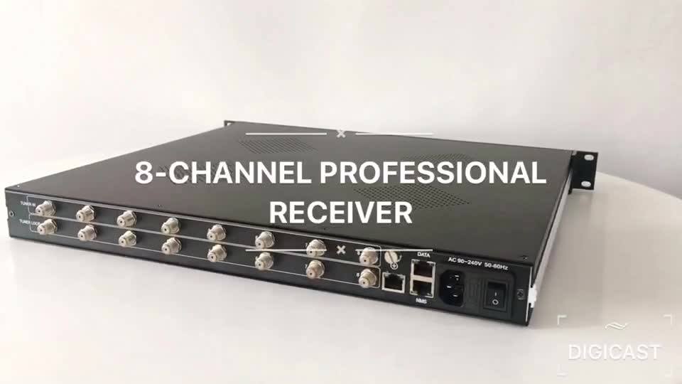 Iptv/ott Headend Receiver 246*spts/16*mpts 8 Channels Fta Dvb-c Dvb-t ...
