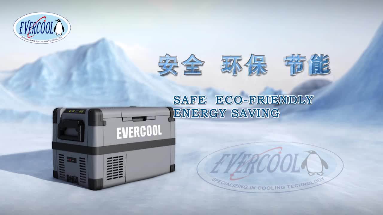 Evercool Camping Mini Fridge Freezer Car 40l Portable Compressor Car 12 ...