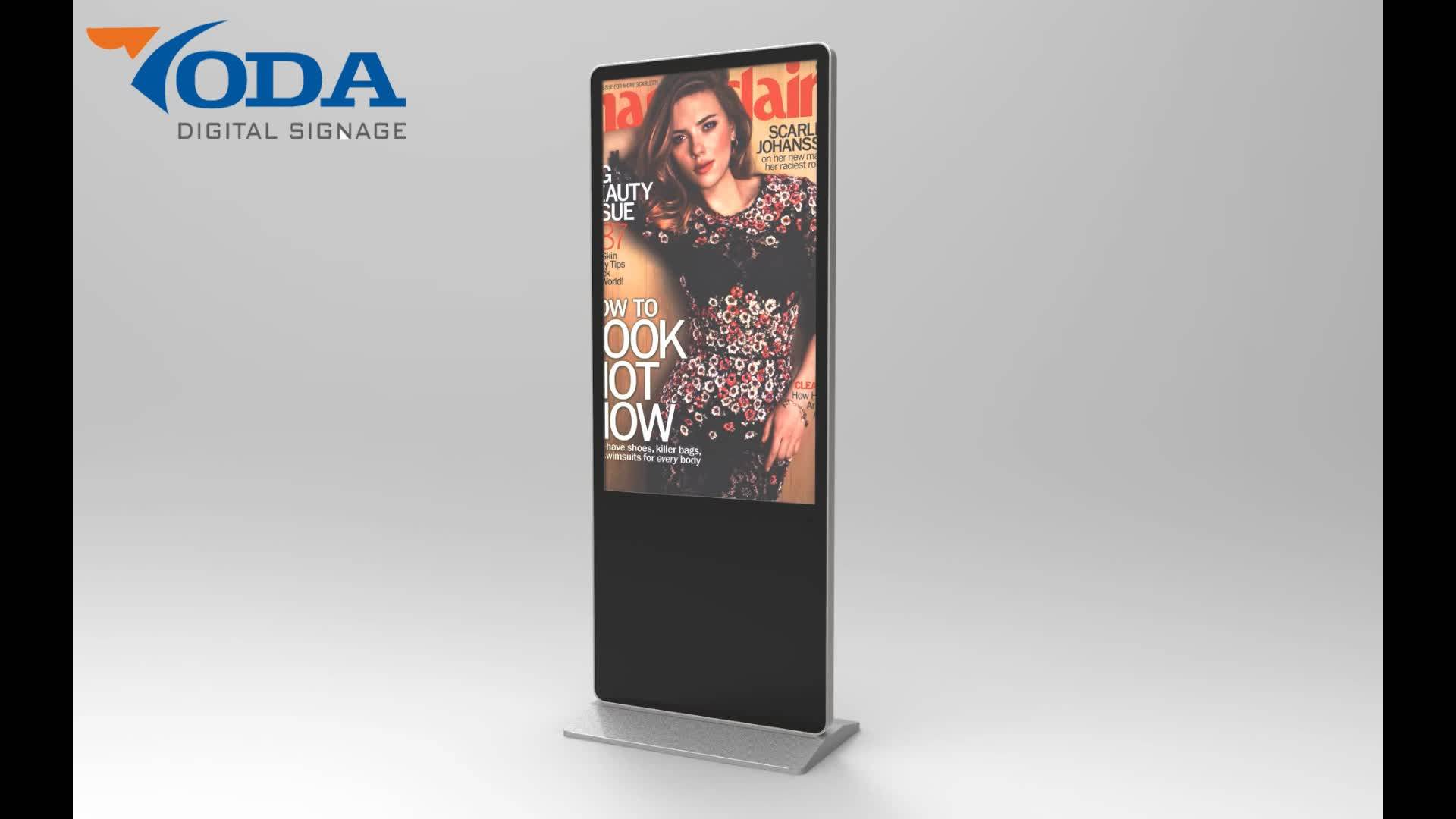 55'' Stand Digital Signage Touch Screen Kiosk Wifi 3g/4g For Indoor ...