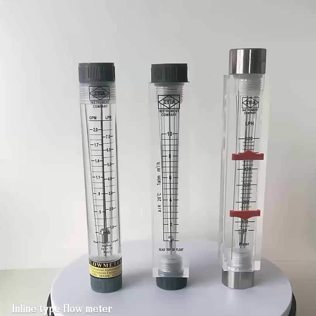 Lzm-50g Cheap Acrylic Inline Vertical Flow Meter /water Flow Meter/ Gas ...
