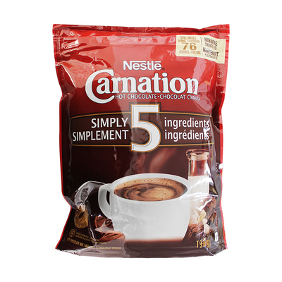 进口Nestle carnation雀巢康乃馨香草味牛奶热巧克力粉可可粉冲饮