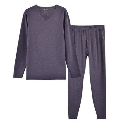 圆领套装自由裁秋衣套装好波情侣