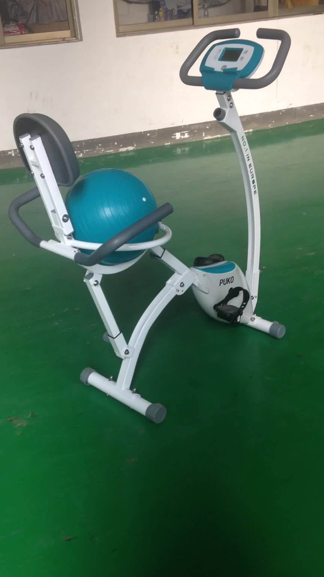 2017 Hot Sale New Product Magnetic Exercise Bike With Yoga Ball Seat ...