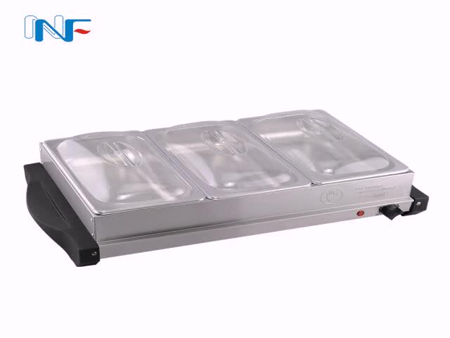 Professional 2 Warming Tray Removable Inserts Hot Plate Food Warmer ...