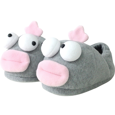冬季防滑保暖居家毛毛拖鞋