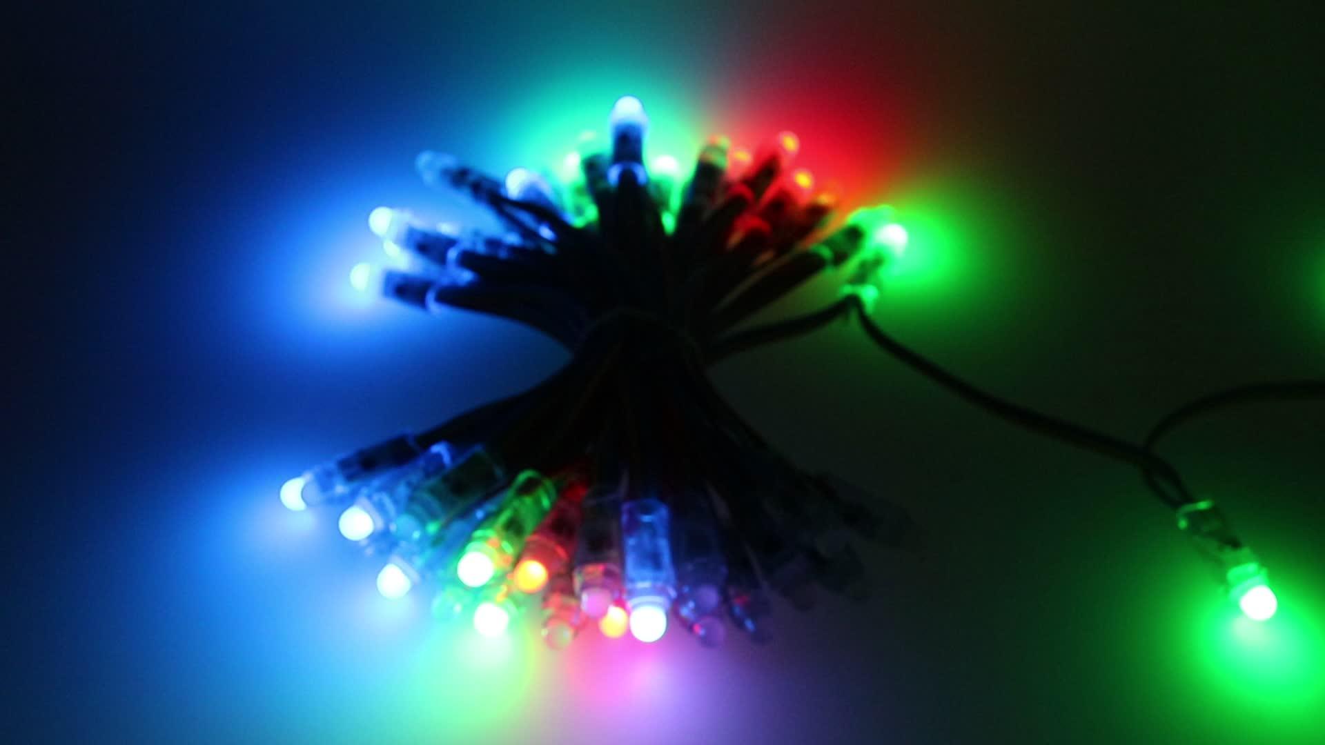 Factory Txt Decorative 12mm Digital Rgb Dmx Led Pixel String - Buy 12mm ...