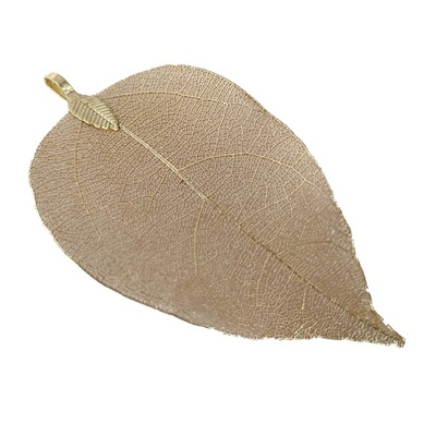 diy80mm黄铜叶脉远香禁步挂件