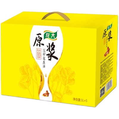 龙大原浆山东铁桶礼盒装花生油