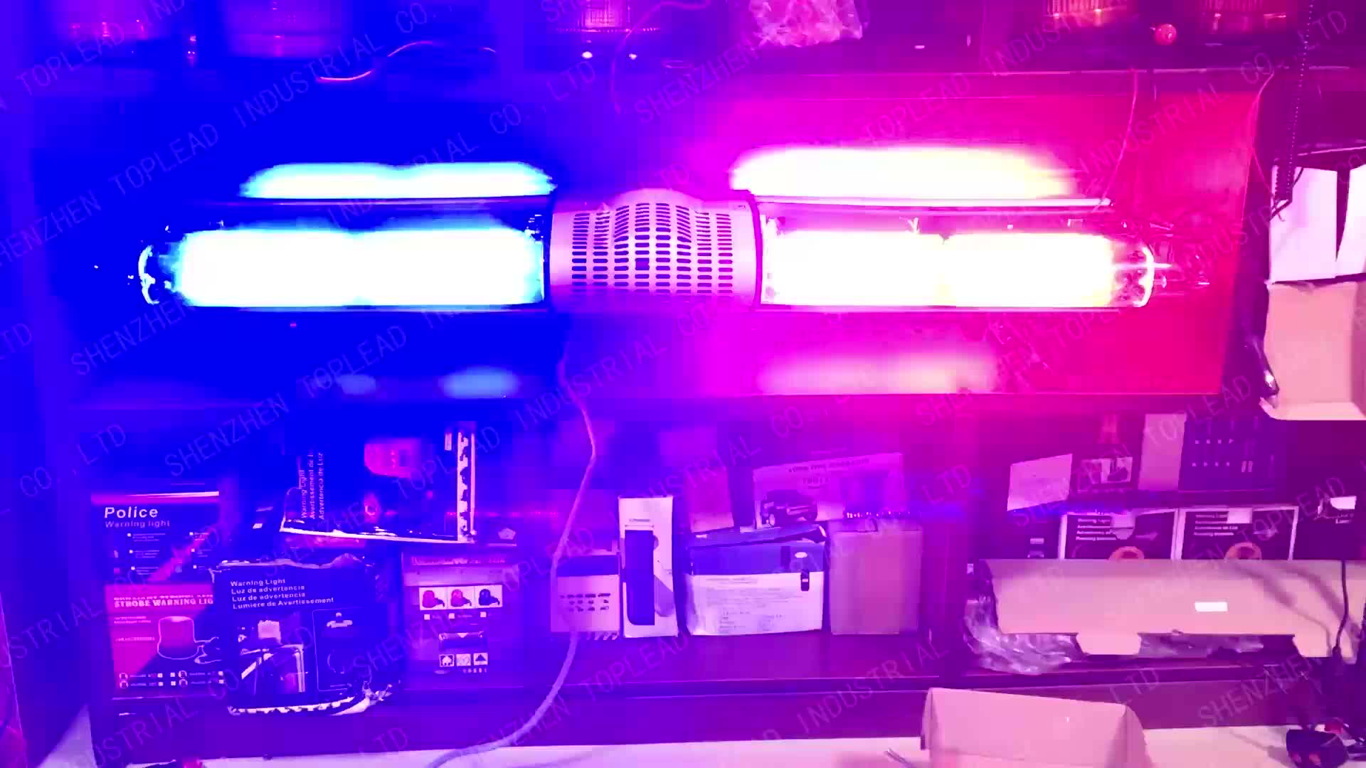 Red Blue Police Alarm Light Bar With Siren 150w - Buy Police Led Roof ...