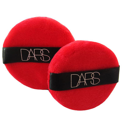 专业新娘粉扑大红色手勾柔软化妆