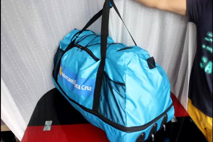 Tri-wheels Big Capacity Rolling Foldable Travel Luggage Bag With 3 ...