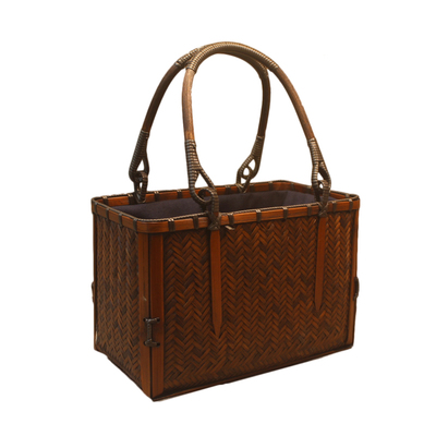 2025新款手提竹编包女式提包