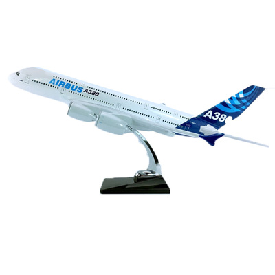 包邮30cm-45cm树脂飞机模型空客A380B747B787原型机南航国航海航