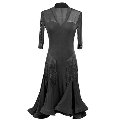 皇朝新款专业比赛服中袖拉丁舞