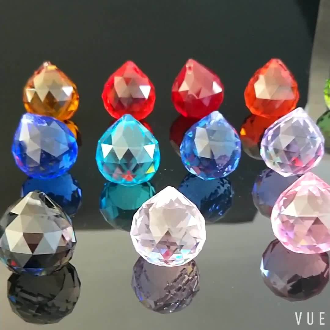 Honor Of Crystal 30mm Ab Clear Crystal Glass Ball Prism Rainbow Hanging ...
