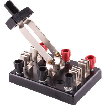 单刀单掷双掷双刀开关物理电学实验开关电路实验教学演示教具器材学生用简单电路小灯泡座电池盒导线开关