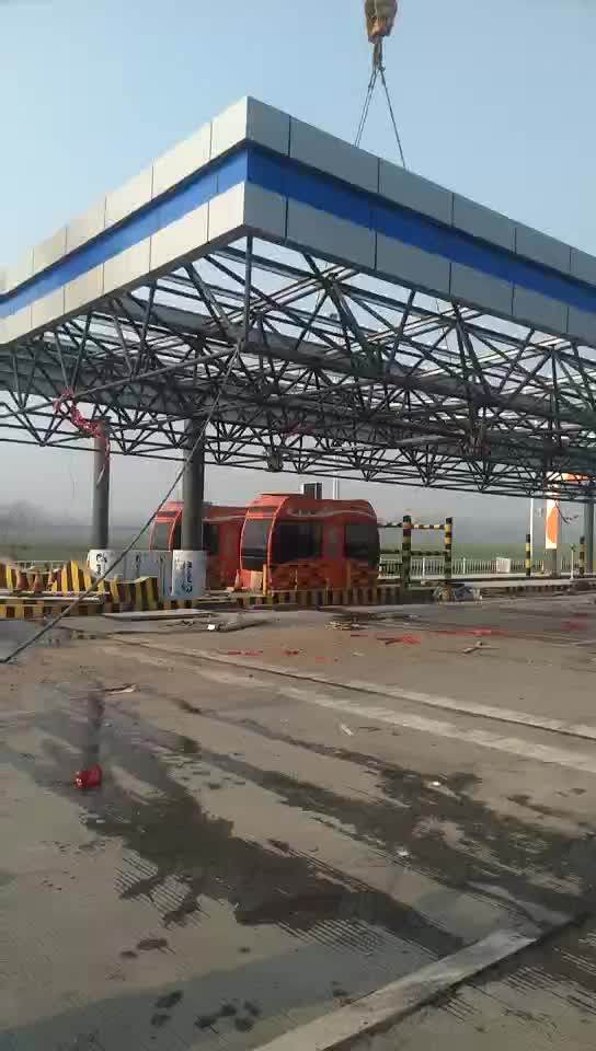 Design Gas Station Canopy Steel Space Gas Filling Station Shed Roofing ...