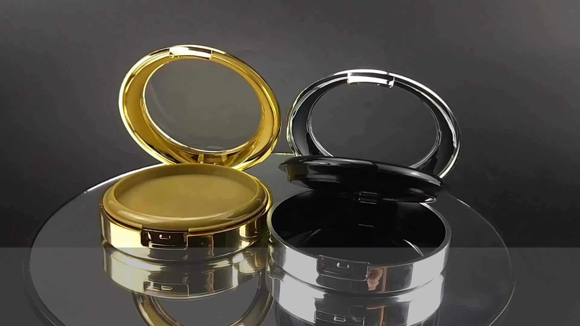 Plastic Round Compact Powder Case With Mirror - Buy Compact Powder Case ...