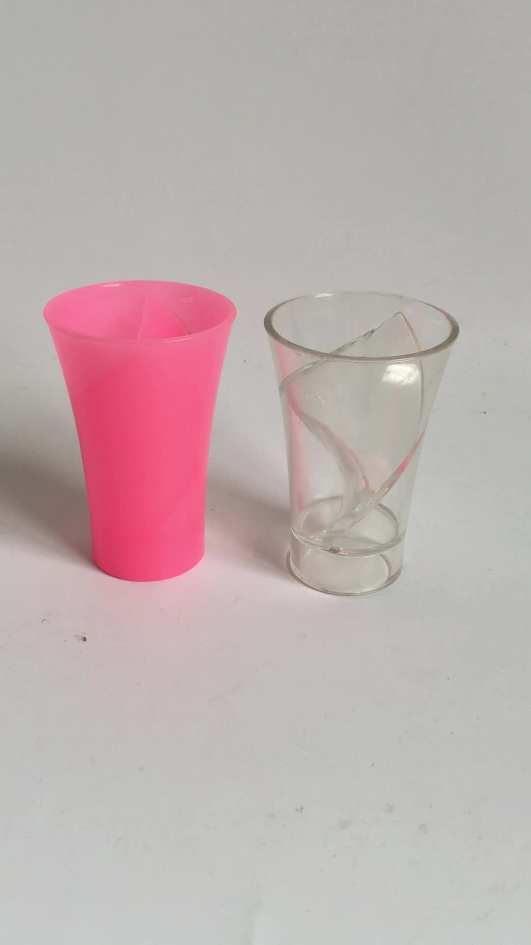 Hot Sale Good Quality 2 Oz Bar Twist Split Plastic Shot Glass - Buy ...