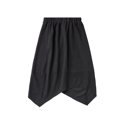 百搭复古风绒面不规则半身裙