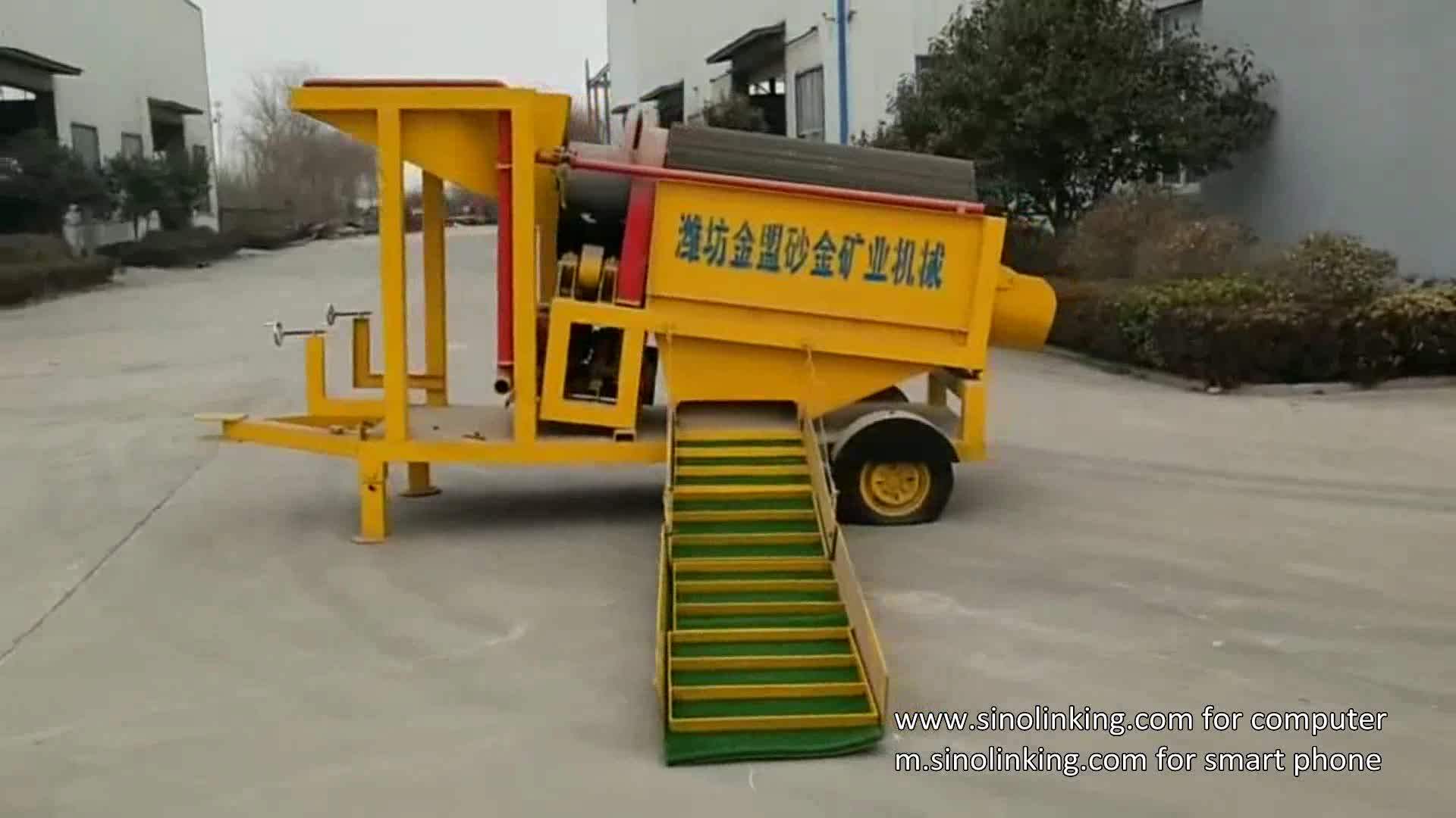 Sinolinking The Mining Process Of Small Trommel Mining Machine Placer ...