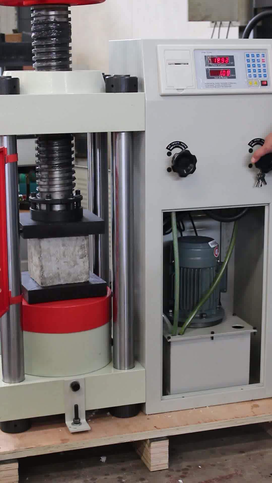 200 Ton Manual Control Hydraulic Power Concrete Compressive Strength ...