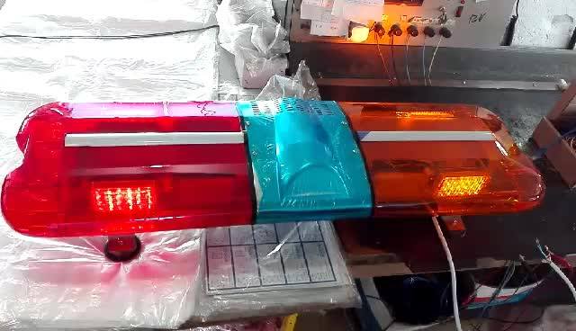 Factory 12v Led Light Bar With Red And Blue Led Strobe Light And ...