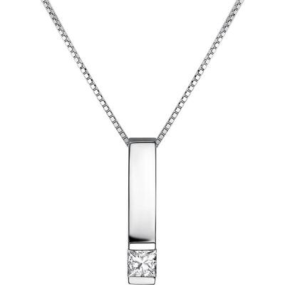 WithLove公主方钻石直线型吊坠