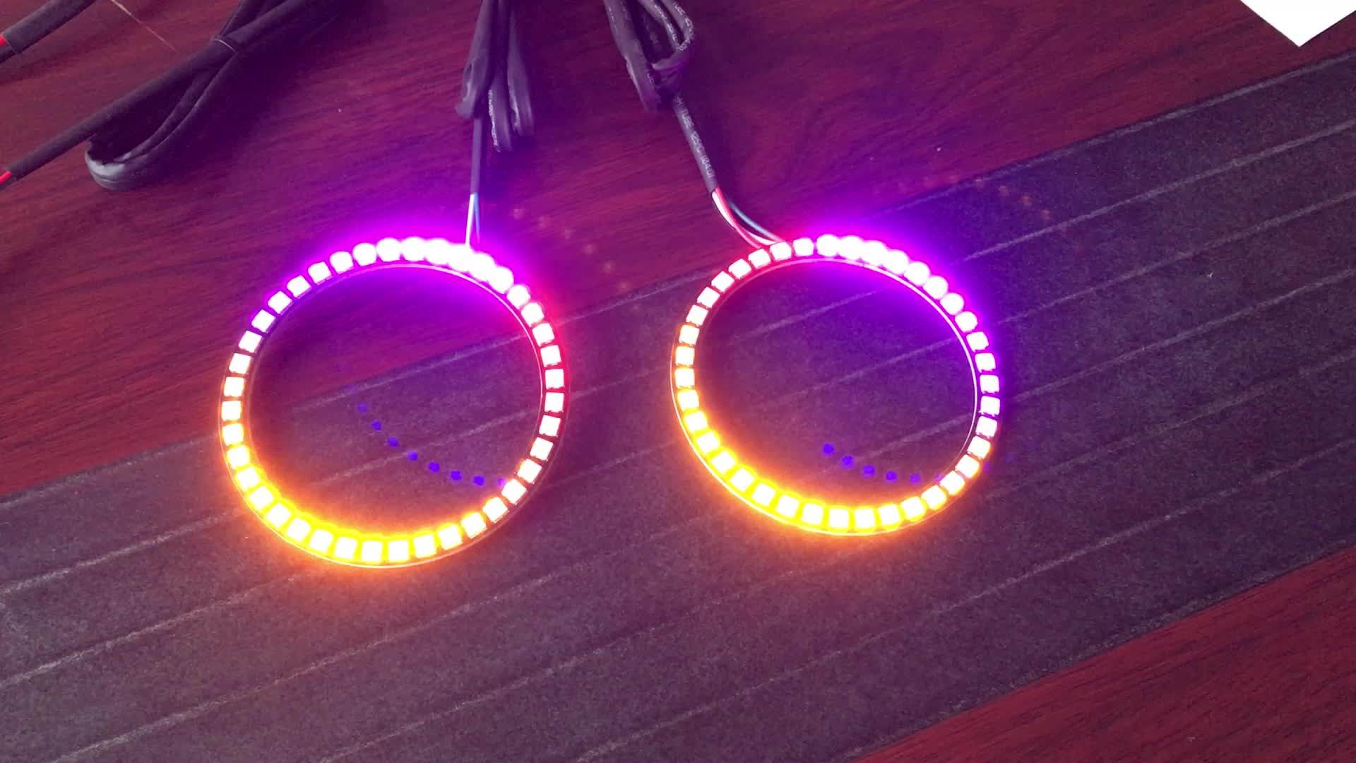 Led Multi Color Remote Smd Rgb Angel Eyes Halo Ring Lamps For Lexus ...