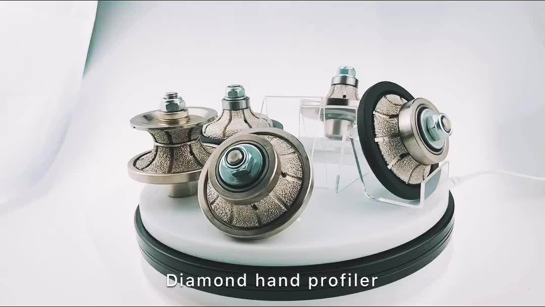 Demi Bullnose B20 Vaccun Brazed Diamond Hand Profiler Profile Wheels ...