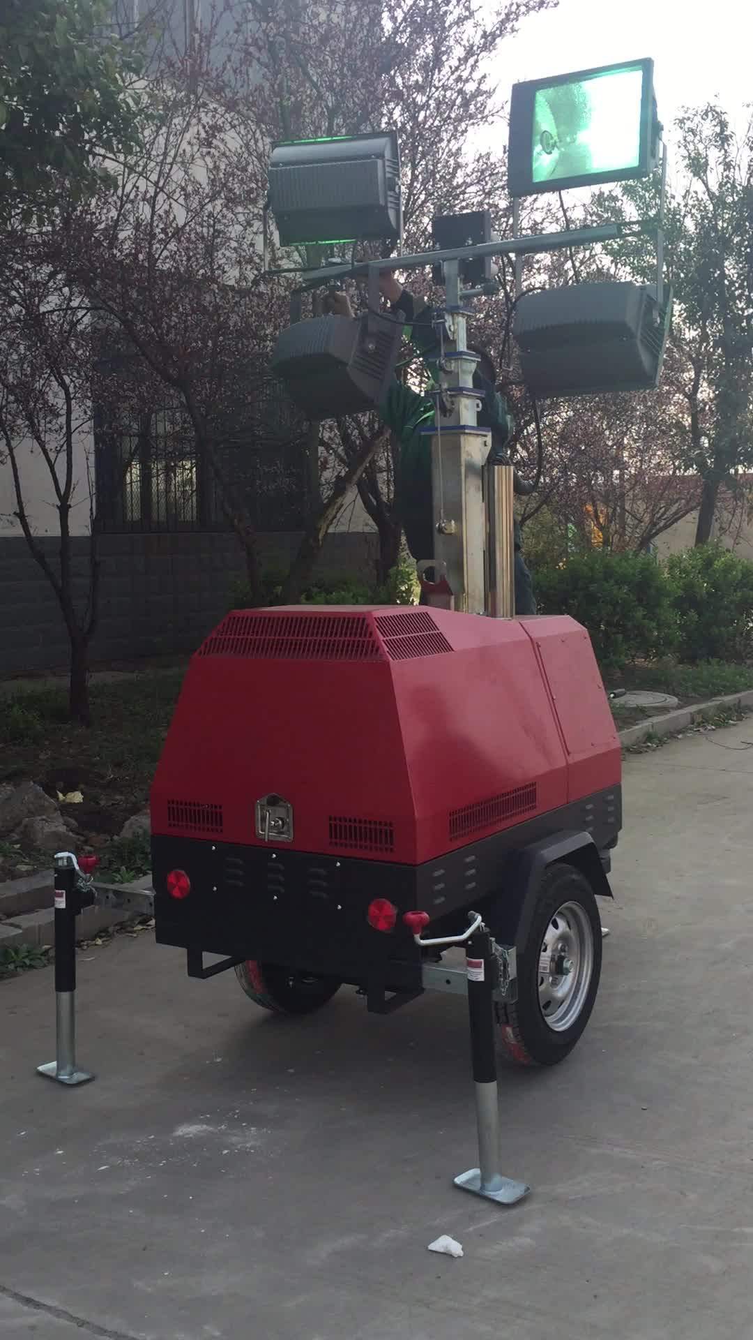 Storike 7m Height Trailer Mobile Light Tower Diesel Generator For Sale ...
