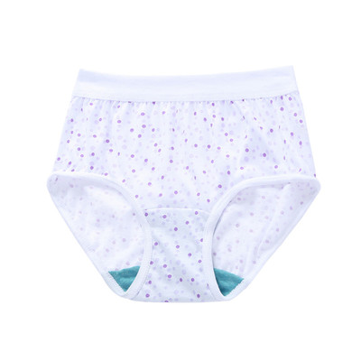 AB内裤女纯棉高腰全棉印花三角裤