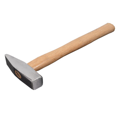 江拓木柄钳工锤子扁头钣金锤电工