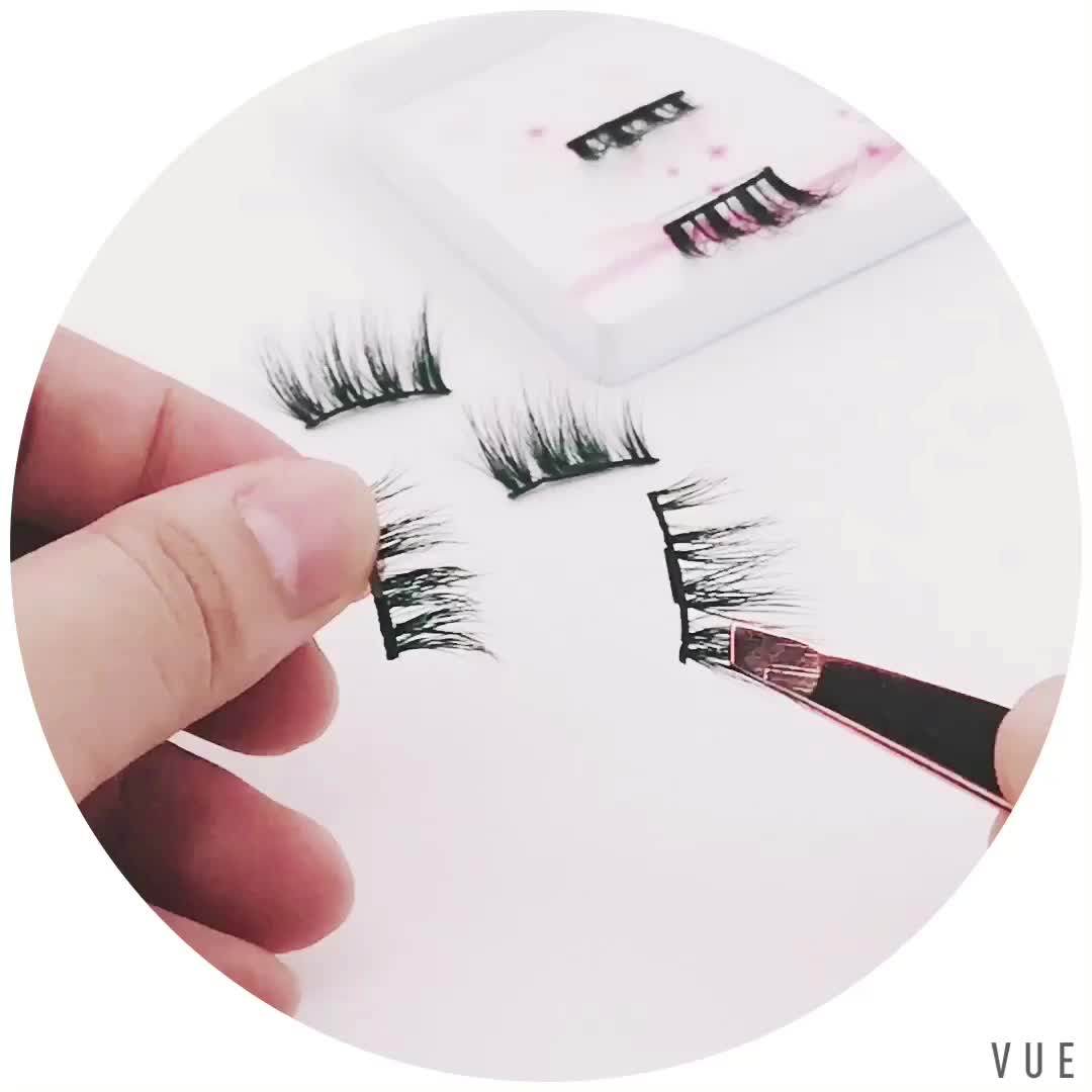 Hand Made Oem 3d Magnetic False Eyelash Machine Made False Eyelashes ...