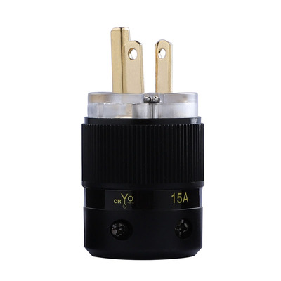 Acrolink 雅高聆无氧铜 镀金镀佬紫铜美标发烧音响电源线插头尾插