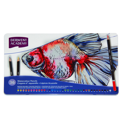 彩色铅笔DERWENT水溶彩色铅笔